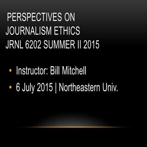 Ethics in journalism | PPT