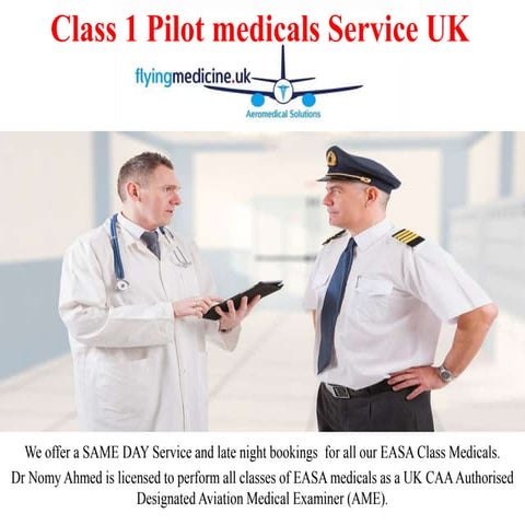 Class 1 Pilot medicals Service UK | PPT