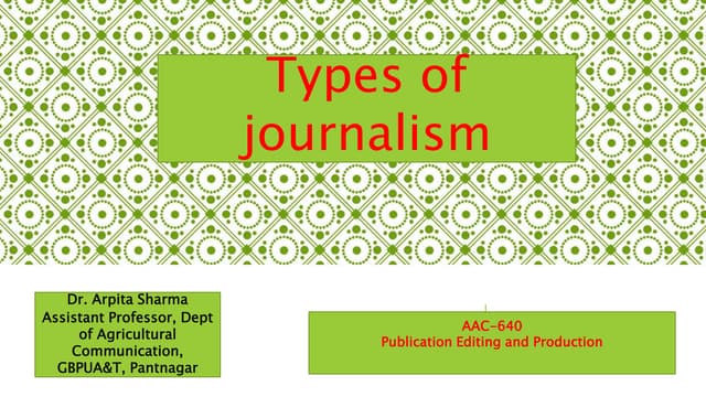 Types of leads in news writing | PPTX