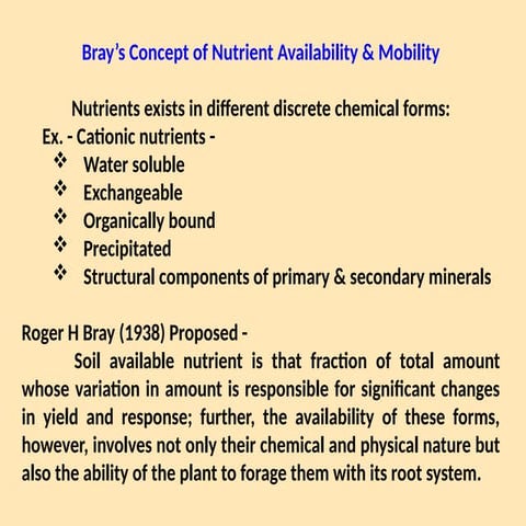 Nutrient Movement in Soils- Nutrient Absorption By Plants Mechanistic ...