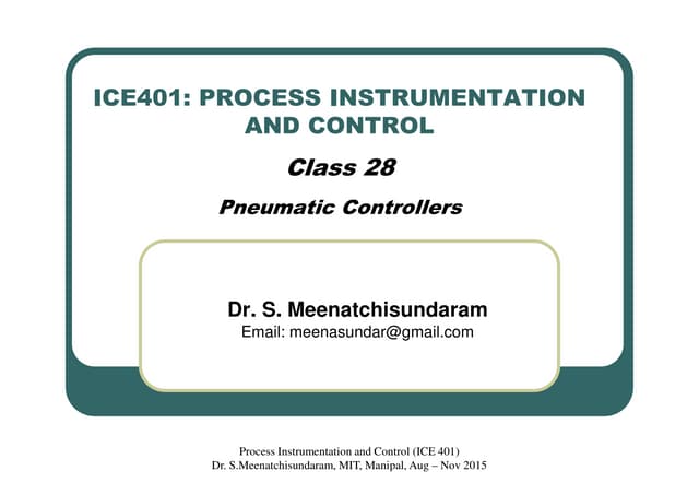 Class 29 pi, pd and pid pneumatic controllers | PDF