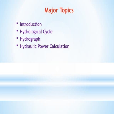 Hydro final Questions answers first part | PPTX