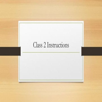 Class 7 instructions and help | PPTX