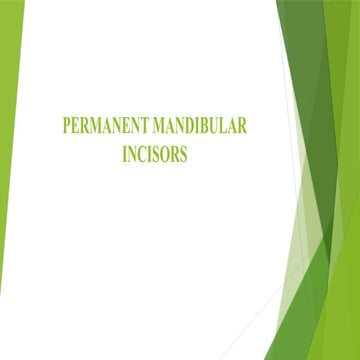 class 2 permenant mandibular incisors. | PPTX