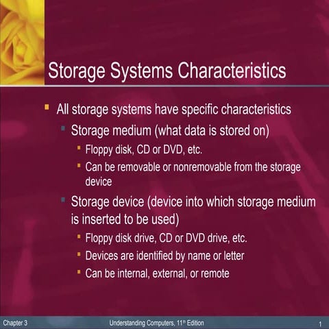STORAGE SYSTEM CHARACTERISTICKS class 3.ppt