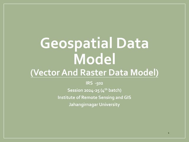 ppt spatial data | PPTX