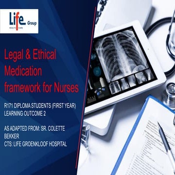 Class 4 -Legal and Ethical Medication framework for D1.pptx ...