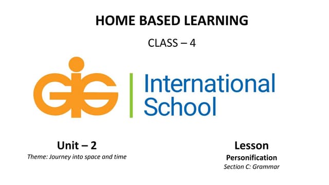 Personification | PPTX