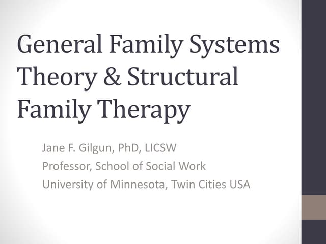 The Bowen Family Systems Theory | PPTX | Parenting | Family and ...