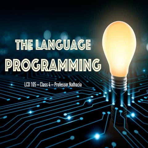 Class4 - The Language Programming | PPT