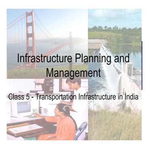 Class 5 - Transportation Infrastructure.pdf for civil engineering | PDF