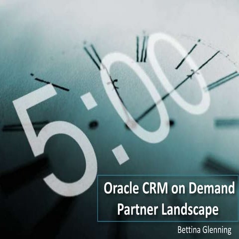 Class 5 Assignment Oracle On Demand Ppt