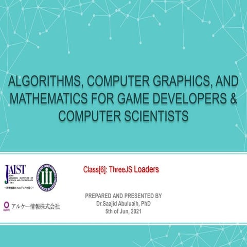 Class[6][5th Aug] [three Js Loaders] Ppt