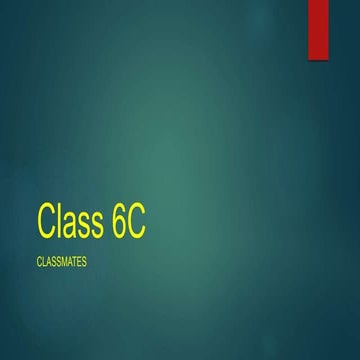 Class 6 c | PPT