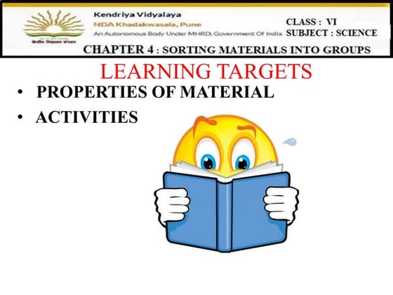 Class 6 Science : Different kinds of materials | PPTX | Chemistry | Science