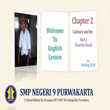 Class 7 Chapter 2 Bahasa Inggris Kelas 7 Pptx