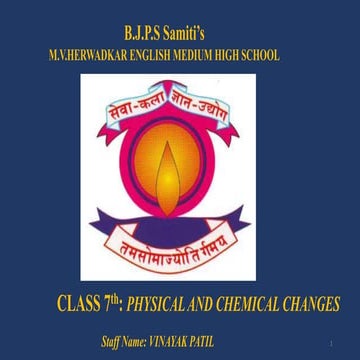 Class 7th Chapter 6 PHYSICAL AND CHEMICAL CHANGES.pptx
