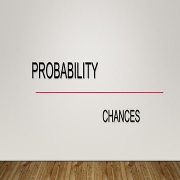 Class 8 - Probability | PPTX