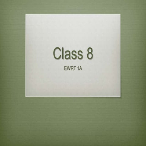 Class 8 1 a | PPTX | Books and Literature