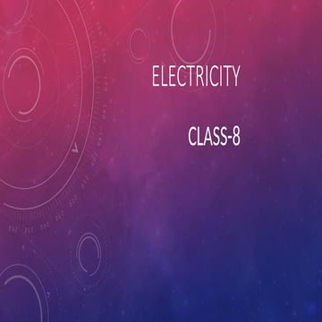 Class 8 Current and Electricity slide share.pptx