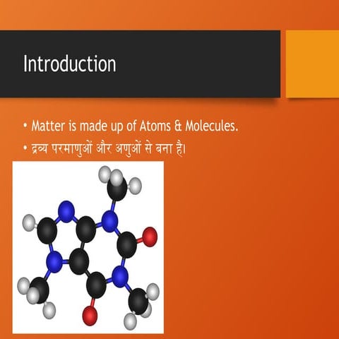 atoms AND MOLECULE CLASS 9TH NOTES PPT FOR TEACHING | PPTX