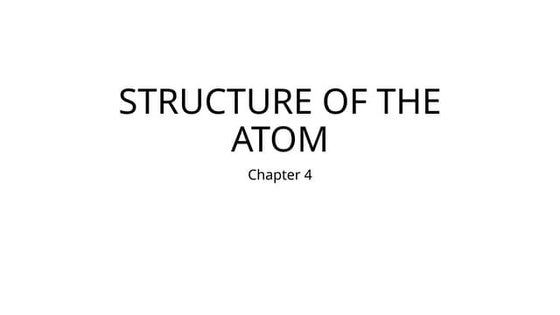 Models of the Atom | KEY | Chemistry | Science