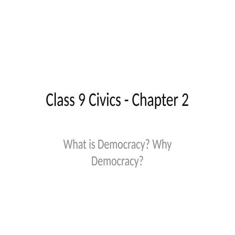 Class 9 Political Science Chapter Wise Topic Wise Notes Chapter 1 What ...