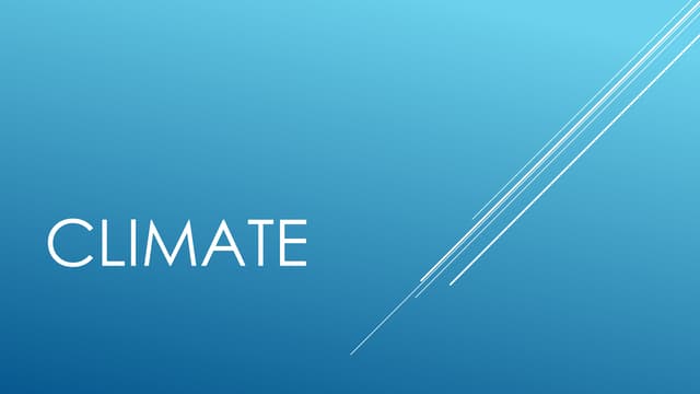 CLIMATE- class 9 | PPTX