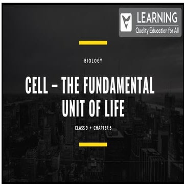 Class 9 Science Bio CH 1 Session 1 | PDF