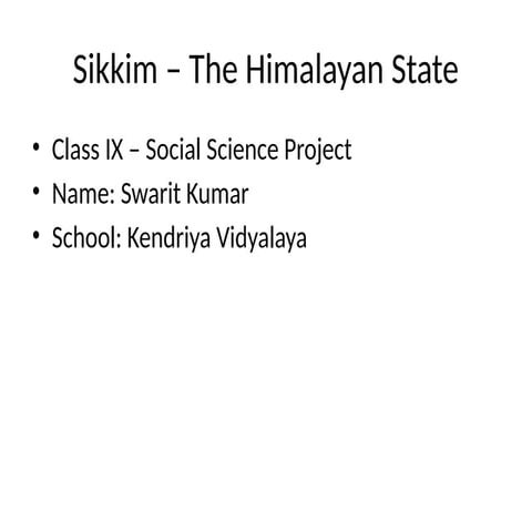 S.s.t project (class 9) | PDF
