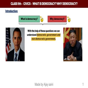 Class 9th - Chapter - What is Democracy_ Why Democracy_ - Civics ...