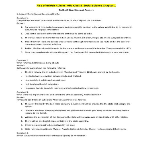 Class9th (A) SS Chapter 1 (Rise of British Rule in India) Solutions.pdf