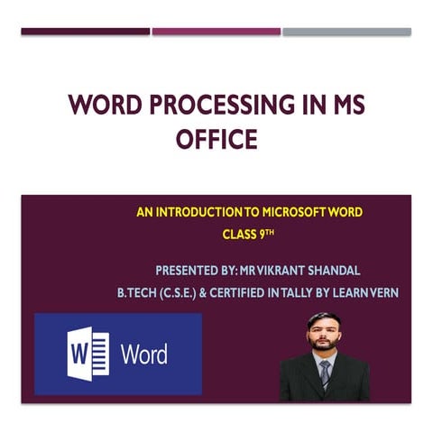 class 9th word processing in ms word.pptx