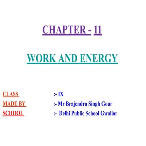 class 9 work energy ppt-1.pptx class's 9 | PPTX
