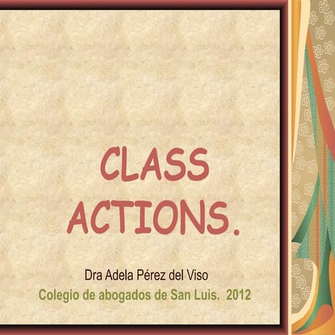CLASS ACTIONS, CLOSING ARGUMENTS AND MEMOS. | PPT