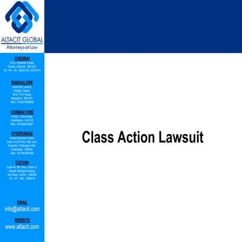 Class action lawsuit | PPT