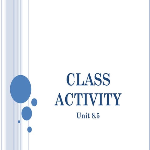 Class activity | PPT