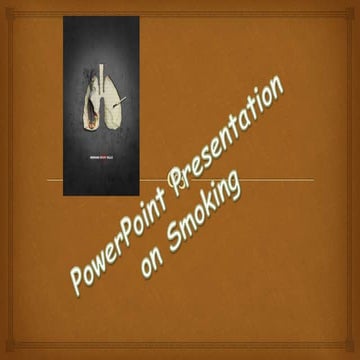 Smoking | PPTX | Illegal Drugs, Tobacco, eCigarettes, Vaping, Alcohol ...