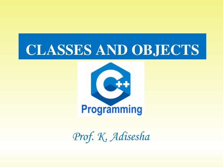 Class and object