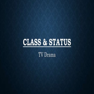 Class and status | PPTX