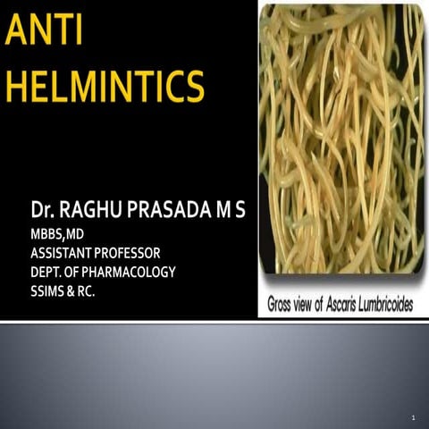 Class antihelmintics 4 | PDF