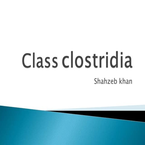 Class clostridia | PPTX