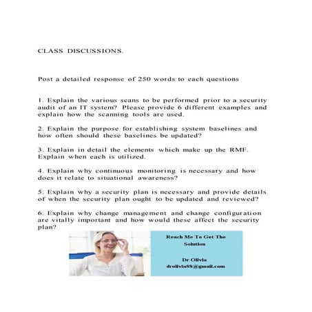 CLASS DISCUSSIONS. Post a detailed response of 250 word | DOCX