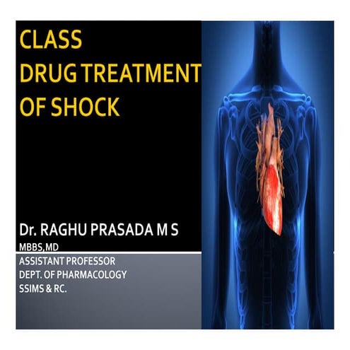 Drug therapy of shock | PPTX