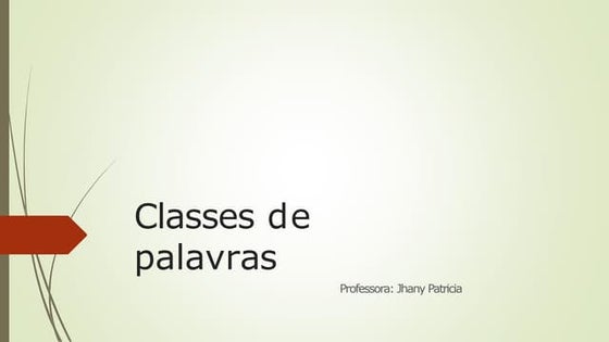 As subclasses dos nomes 3º ano Língua Portuguesa | PPT