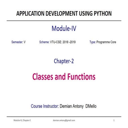 Python Programming Adp Vtu Cse 18cs55 Module 4 Chapter 2 Ppt