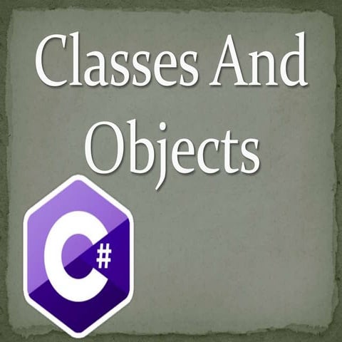 Classes And Objects In C Pptx
