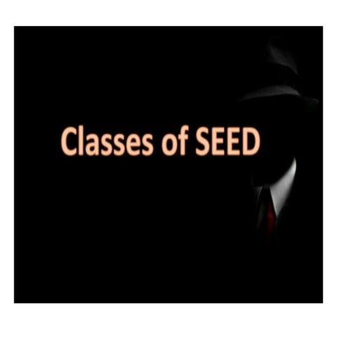 Classes of Seeds / Classification of Seeds / Category of Seeds | PPTX