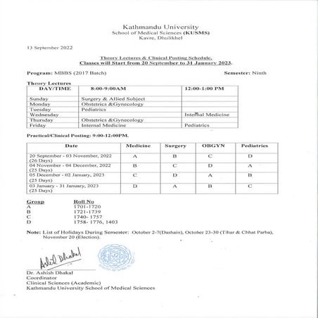 Classes & Posting Routine of 9th Semester 2017 Batch.pdf