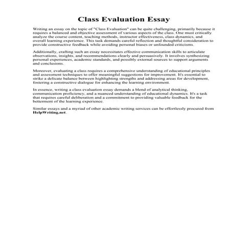 Example Informative Essay | PDF